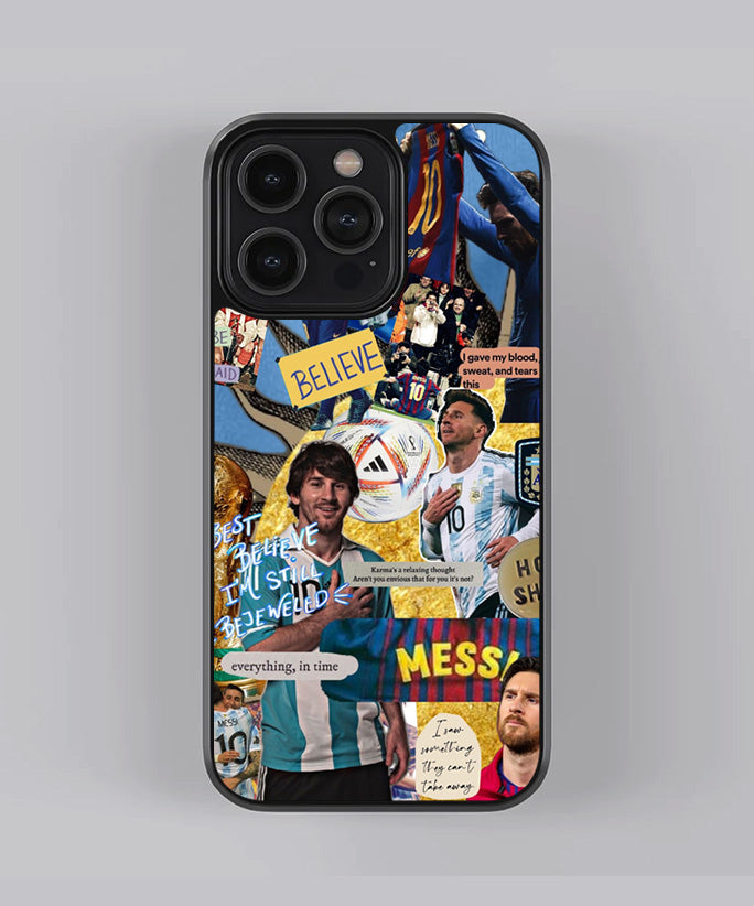 messi collage tribute premium case